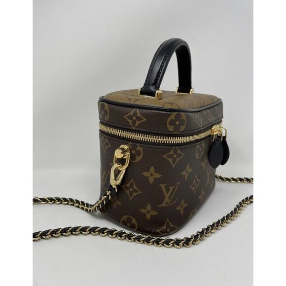 Louis Vuitton | Bags | Louis Vuitton Vanity Pm Brown Canvas Coated Reverse Monogram | Poshmark